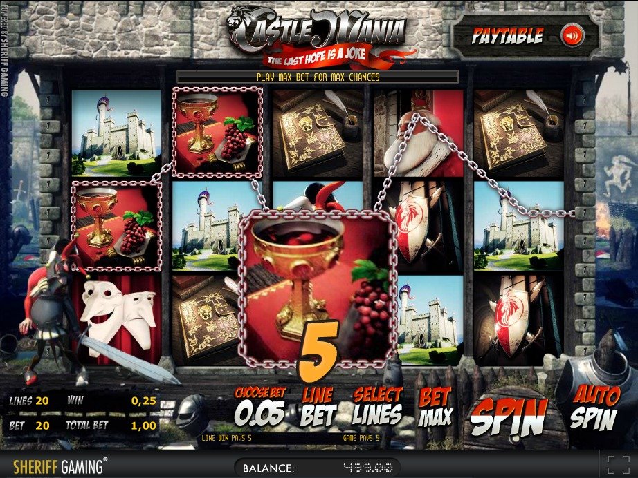 Der Castle Mania Spielautomat im Test