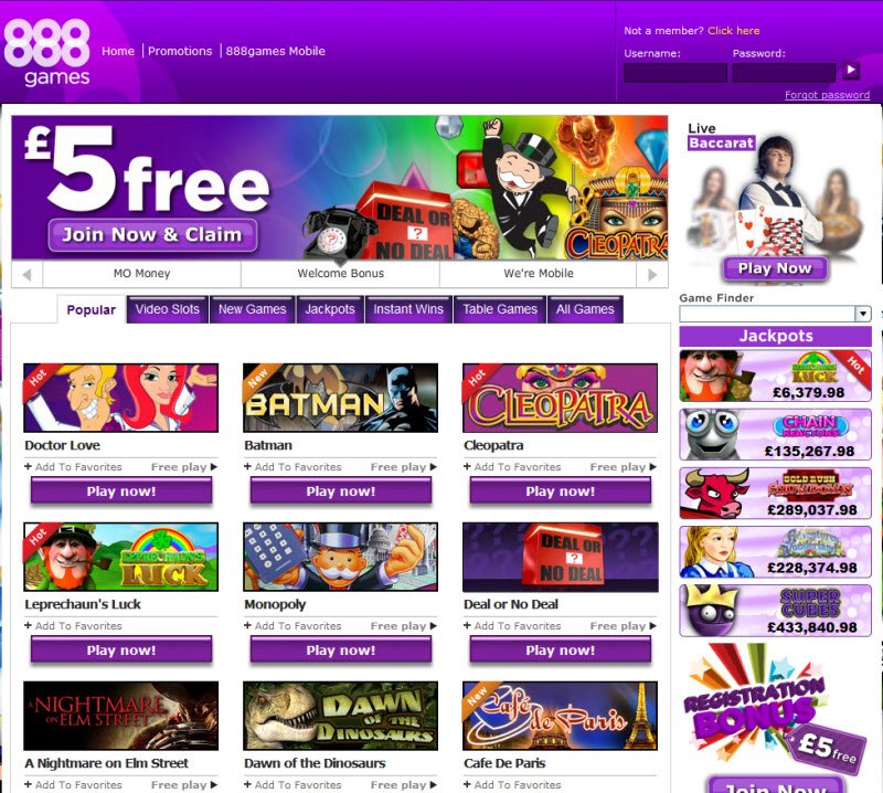 888Games Casino - gratis Bonus