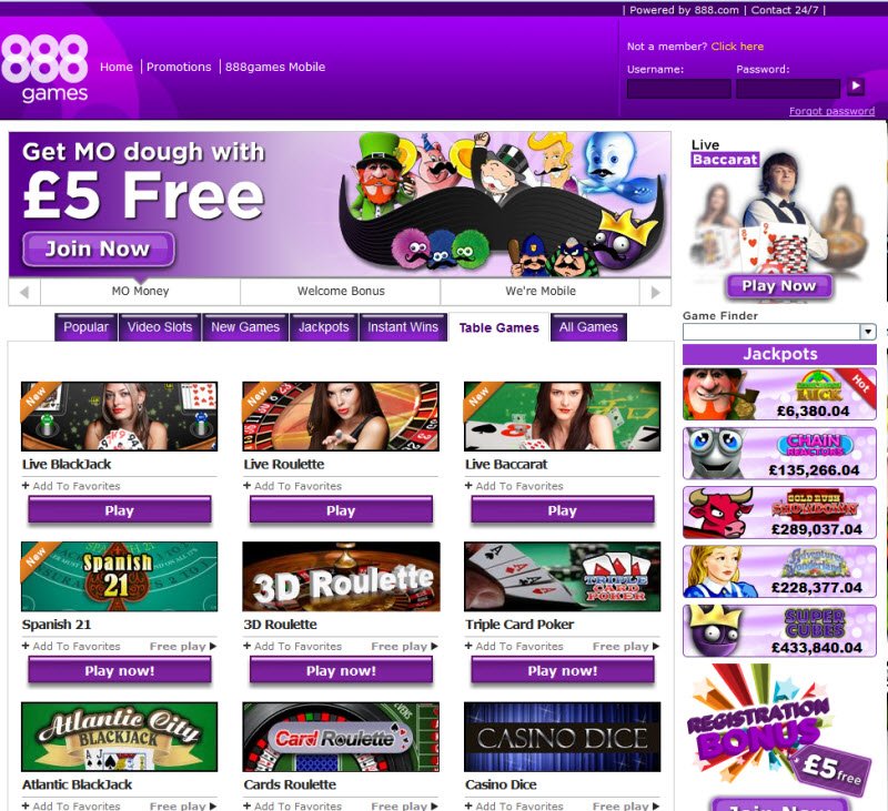 888Games Casino - gratis Bonus