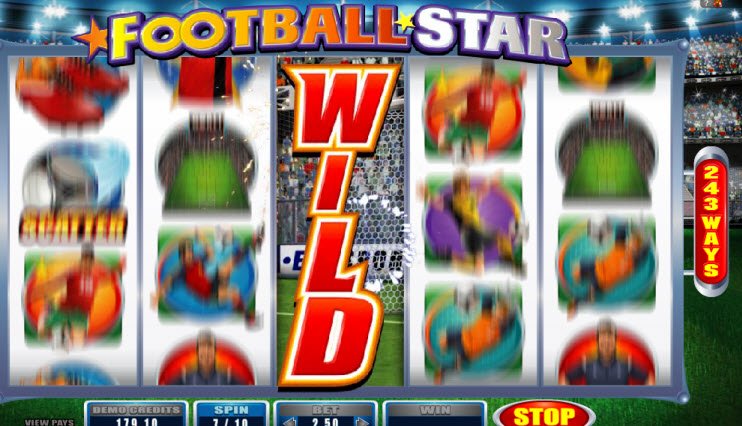 Spielen Sie sich mit dem Football Star Spielautomat in WM Stimmung