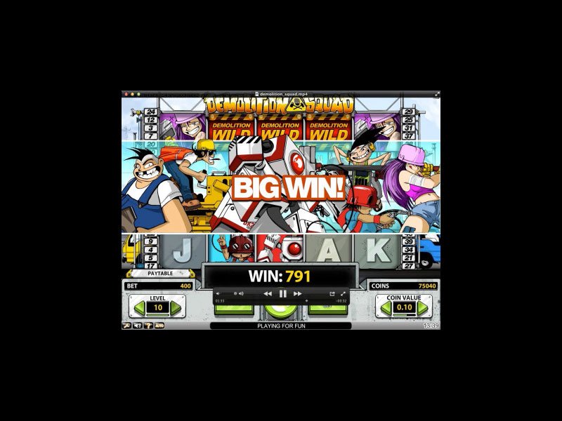 Descubre la genial tragaperra de demolition squad de Netent