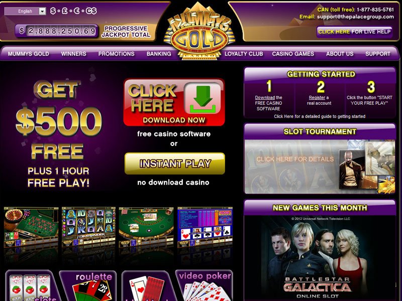 Conoce el casino Mummys Gold y gana premios sus juegos de Microgaming