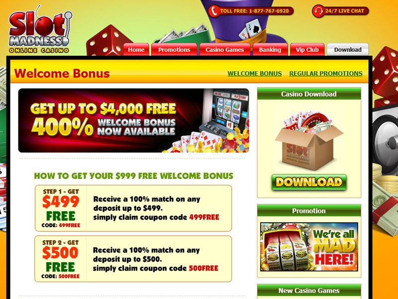 Conoce el Casino Slot Madness y pasa ratos geniales con sus juegos