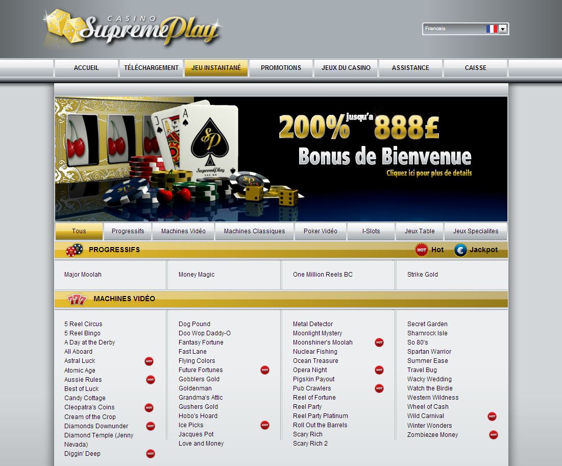 Testez le Casino Supreme Play – Un Casino Supreme