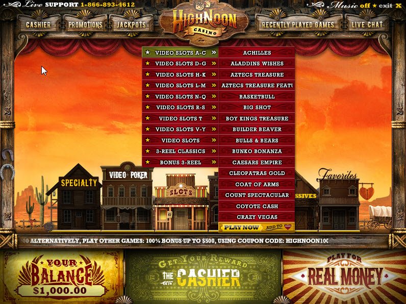 Haal alles uit het High Noon Casino met dit review.