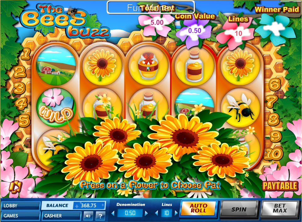 Speelautomaat The Bees Buzz review - Klik en win.