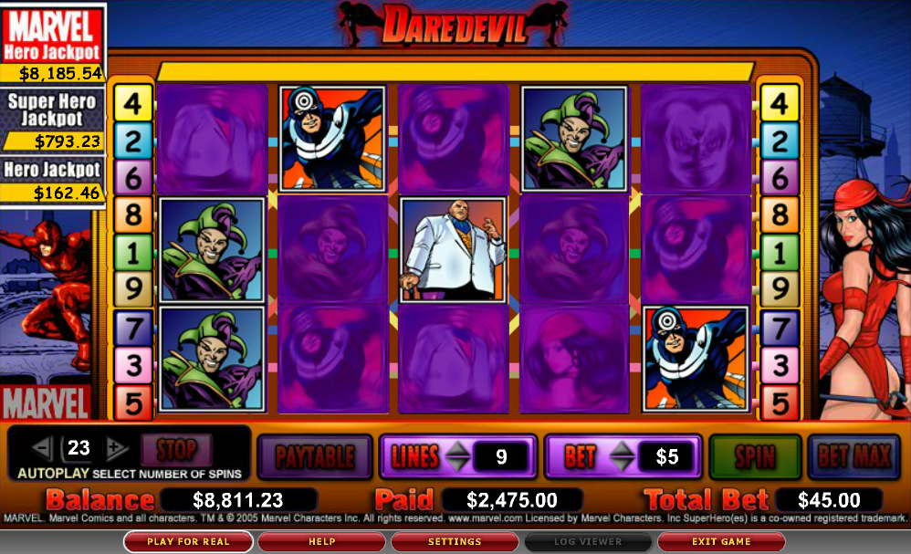 Play Daredevil Slot Machine for Comic Madness