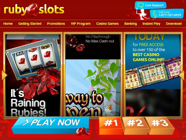 Review Ruby Slots Casino for Precious Prizes