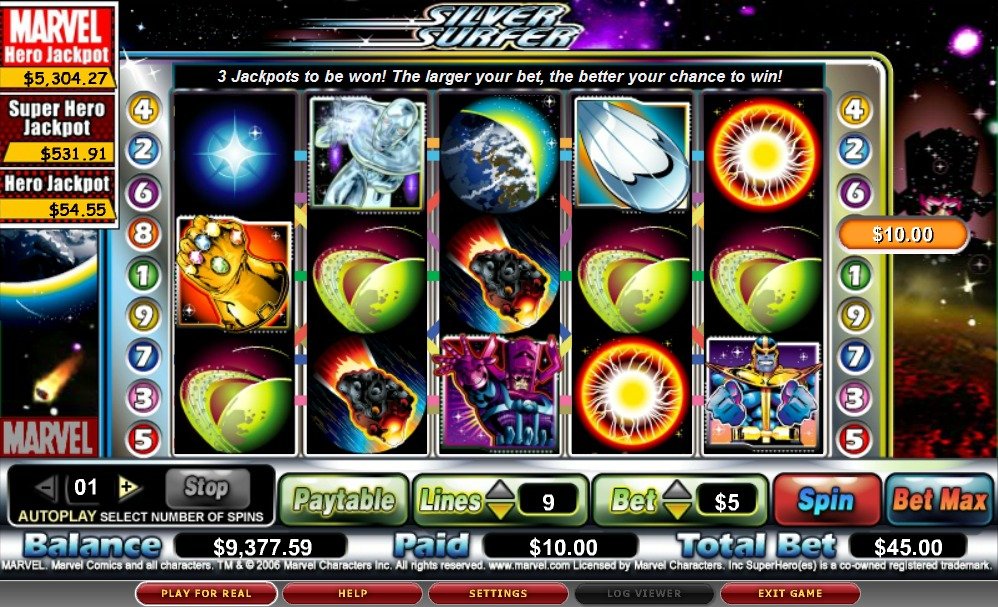 Play Silver Surfer Slot Machine for Comic Book Fun and Wins