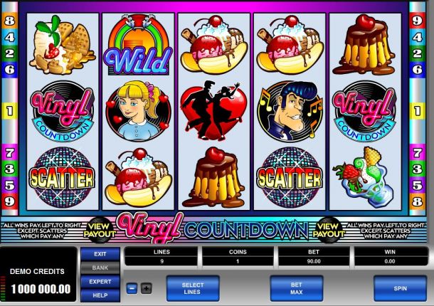 Review Vinyl Countdown Slot Machine