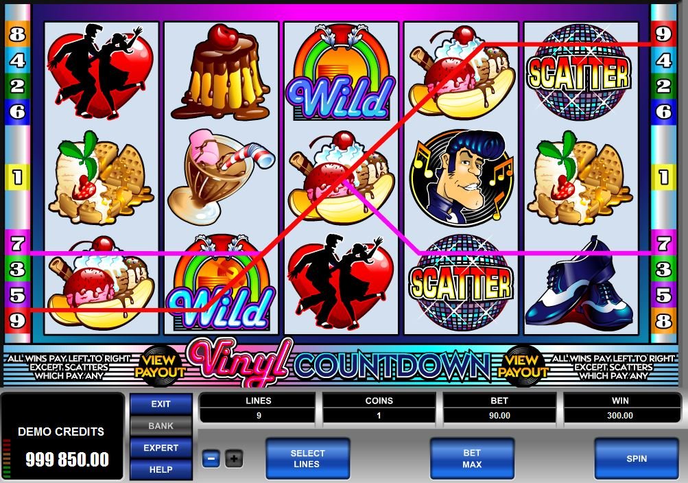 Review Vinyl Countdown Slot Machine
