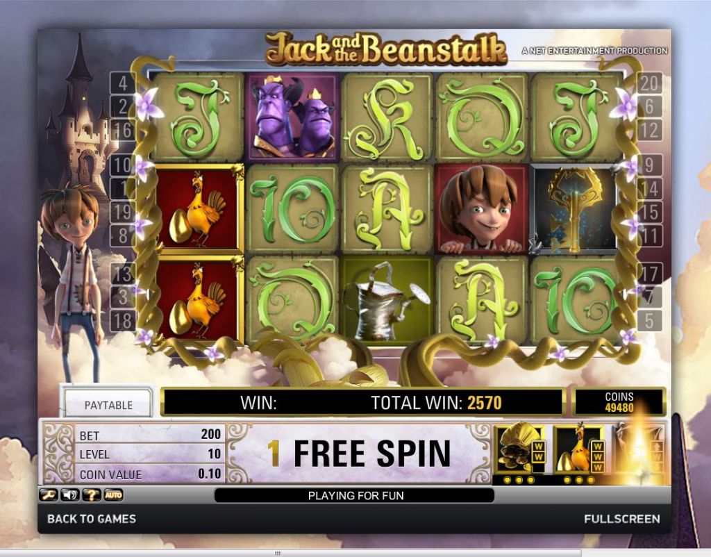 Play Jack and the Beanstalk Slot - Win Cash Prizes