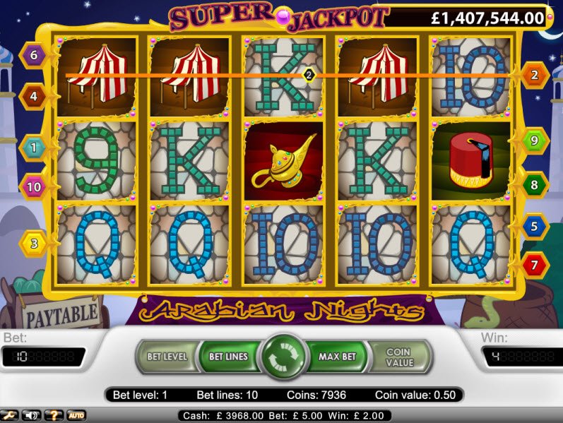Review Arabian Nights Slot Machine