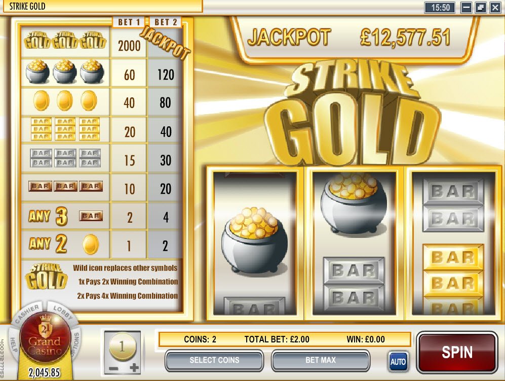 Find Out About the Strike Gold Slot Machine