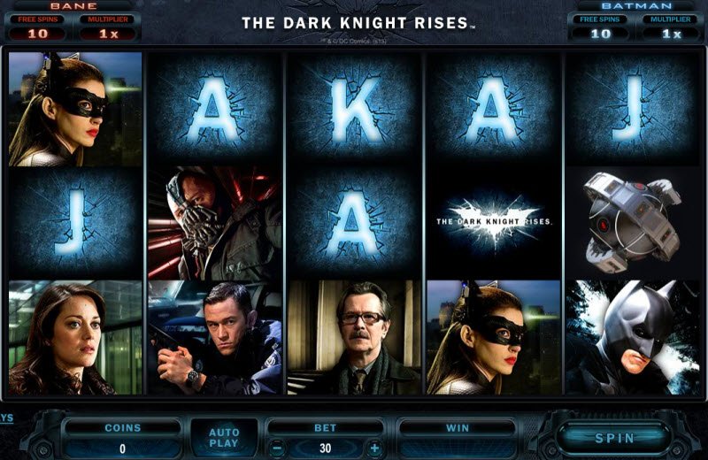 Review Dark Knight Rises Slot Machine