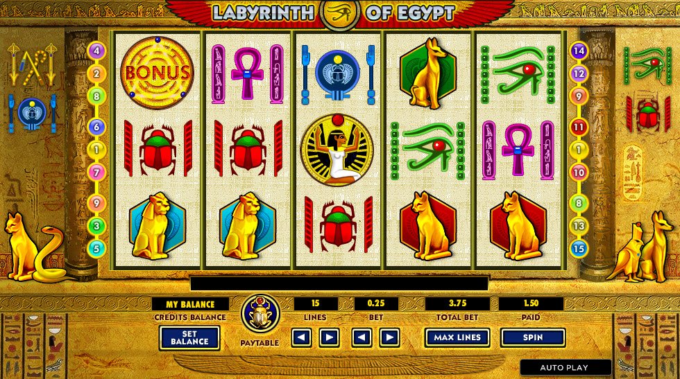 Play Labyrinth of Egypt Slot - Find a Way to the Jackpot