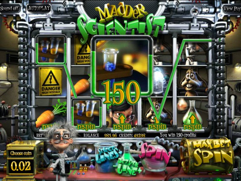 Review Madder Scientist Slot Machine