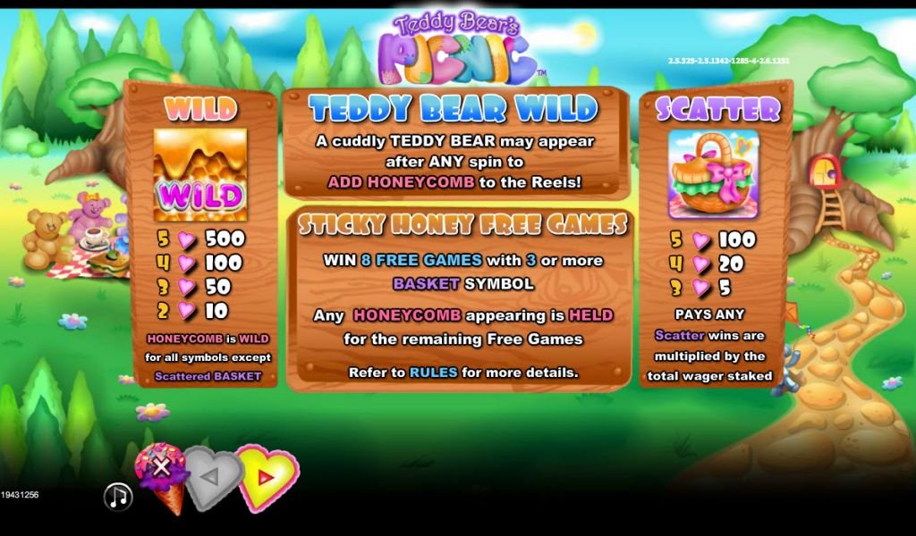 Play Teddy Bears Picnic Slot - Bonuses Available