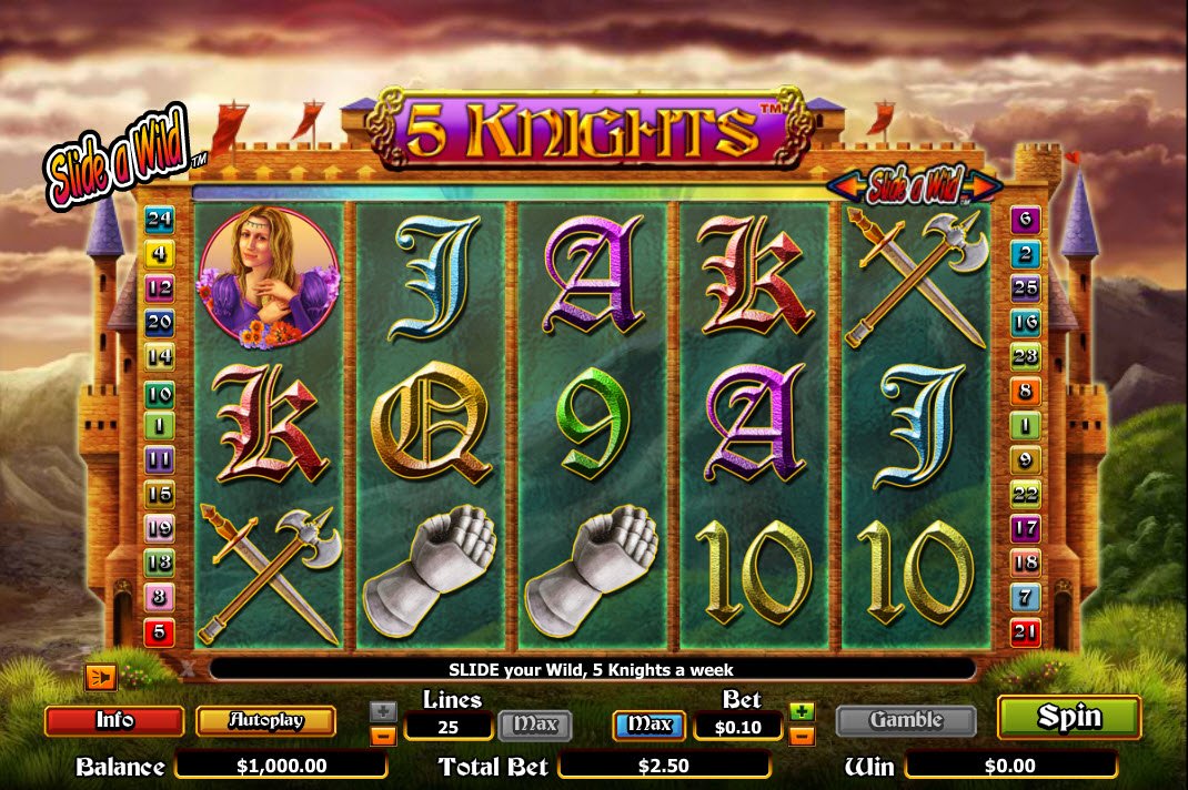 Discover 5 Knights Slot Machine - Win Glorious Prizes