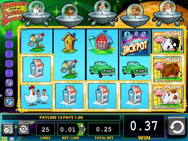 Discover Invaders from the Planet Moolah Slot