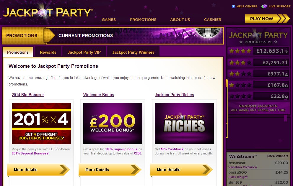Join the Jackpot Party Casino for SURPRISE Progressive Jackpot WINS