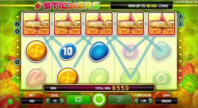 Play Stickers Slot Machine from NetEnt Online or Go Mobile
