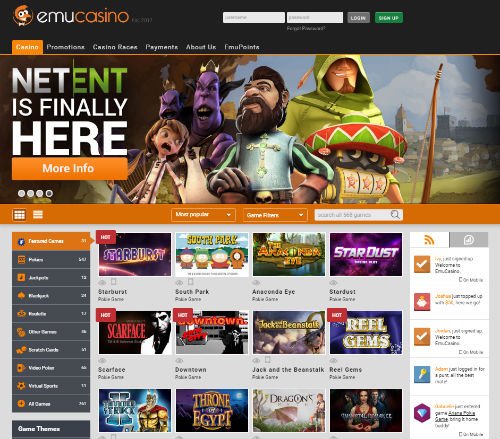 Emu Casino Review & Rating | Vegasmaster